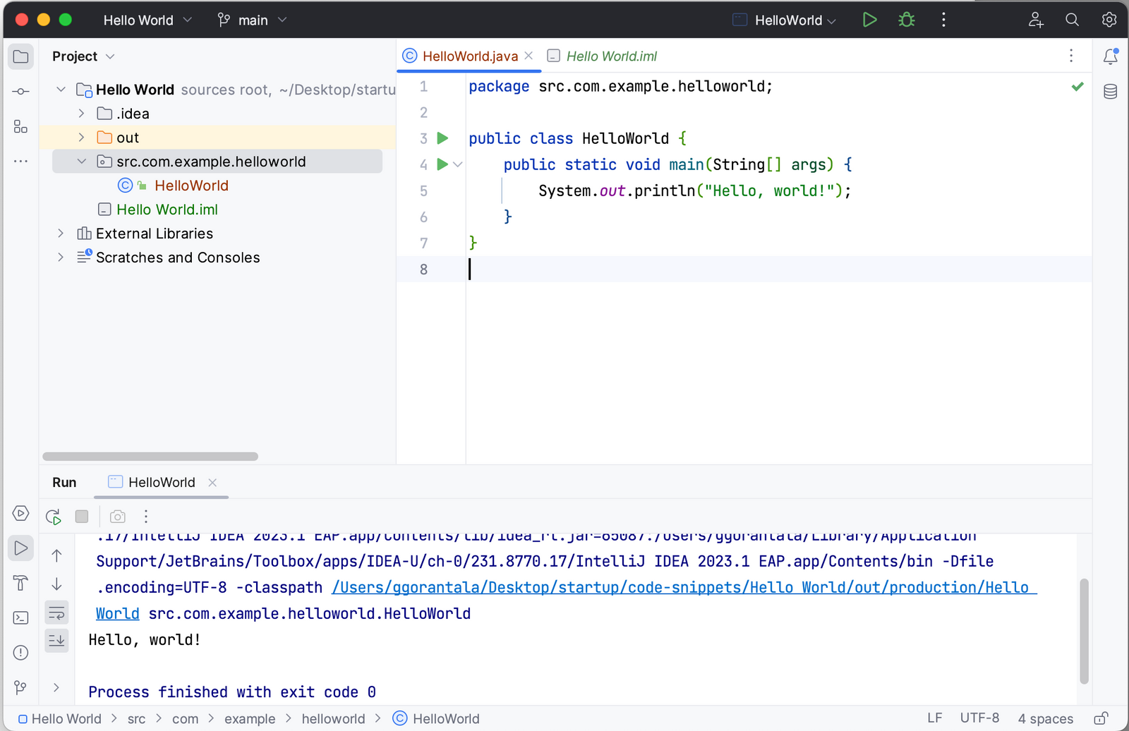 Creating Your First Java Application With IntelliJ IDEA Creating Your First Java Application With IntelliJ IDEA